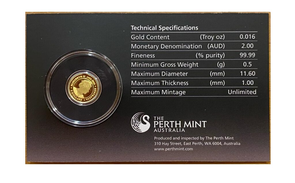 Perth Mint, 2023 Australia 1/2 Gram Gold Kangaroo Mini Roo in Assay ...